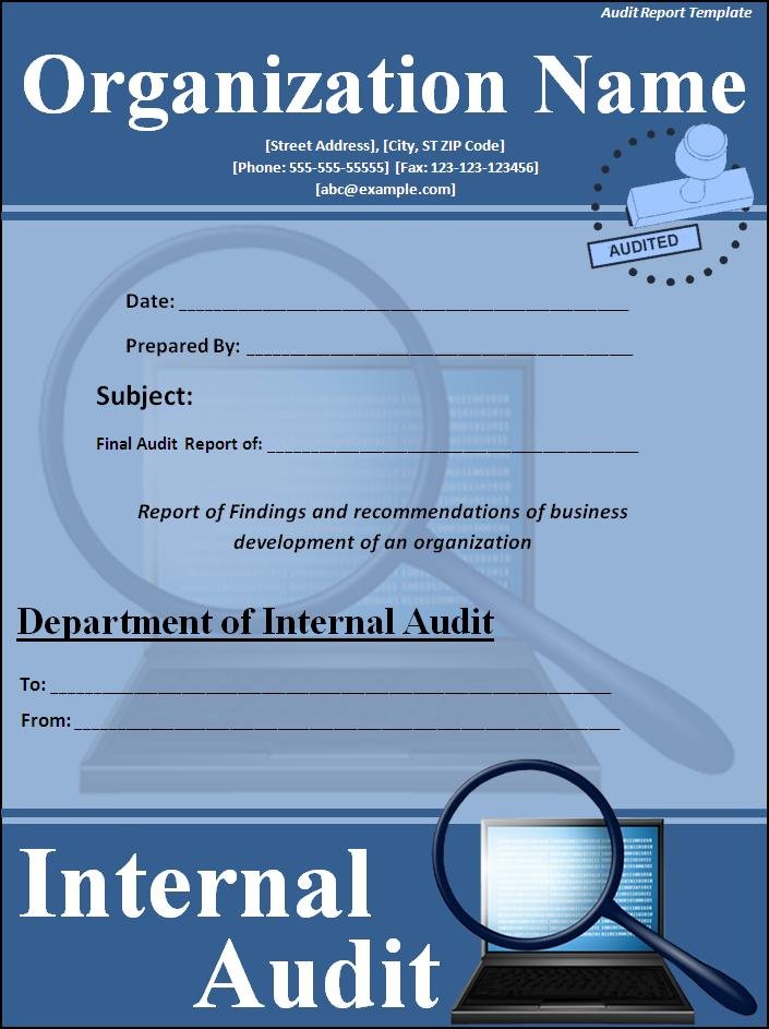 Audit Report Template Professional Word Templates