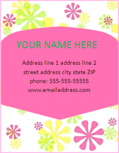 Address Label Template | Professional Word Templates