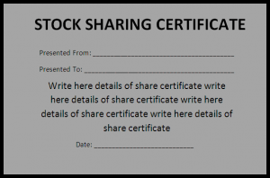 Share Certificate Template | Professional Word Templates