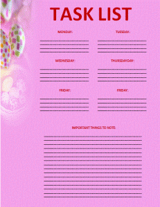 Task List Template | Professional Word Templates