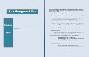 Risk Management Plan Template | Professional Word Templates